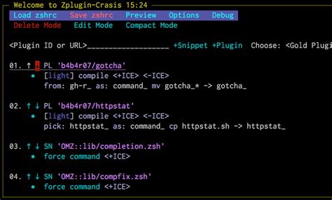 github z shell zi crasis crasis semigraphical interface to zi and