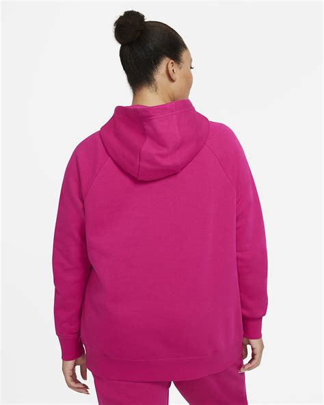 Nike Sportswear Essential Womens Fleece Pullover Hoodie Plus Size