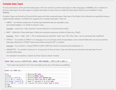 hive syntax cheat sheet · github
