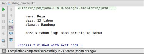 belajar kotlin cara mengambil input dan menampilkan output