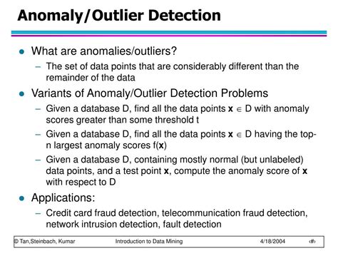 Ppt Data Mining Anomaly Detection Powerpoint Presentation Free