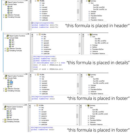 Crystal Report Running Total Stack Overflow