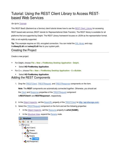 accessing rest web services using the rest client library a tutorial