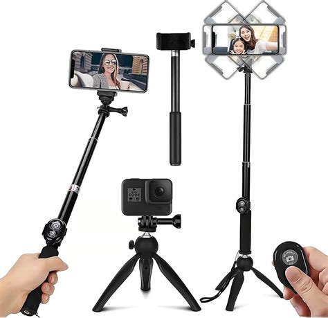 Txg Selfie Trípode Bluetooth Palo Selfie Trípod Con Control Remoto
