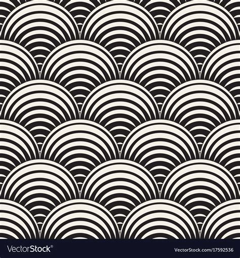 Seamless Rounded Lines Pattern Abstract Royalty Free Vector