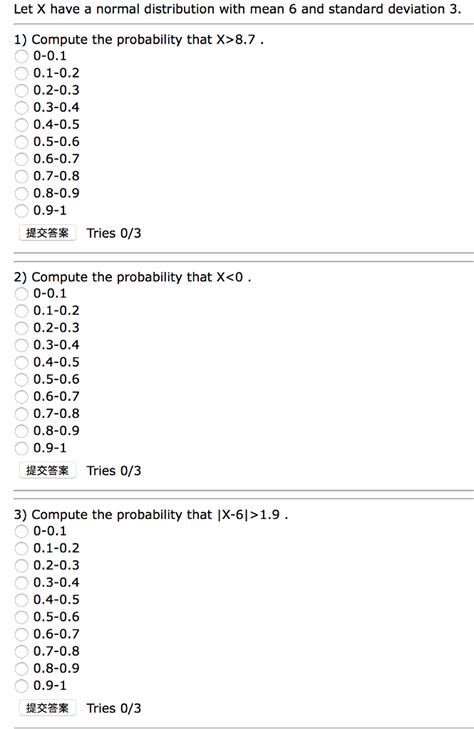 solved let x have a normal distribution with mean 6 and s