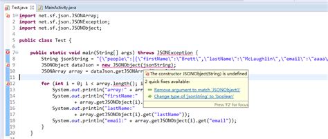 java解析json，the constructor jsonobject string is undefined，错哪了啊？？ 百度知道