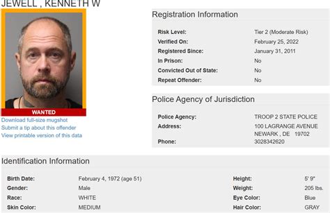 Delaware State Police S O A R Searching For Wanted Sex Offender