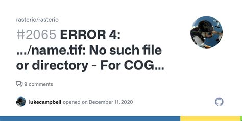 error 4 name tif no such file or directory for cog driver