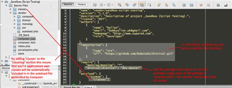 using composer in your own php projects with your own git