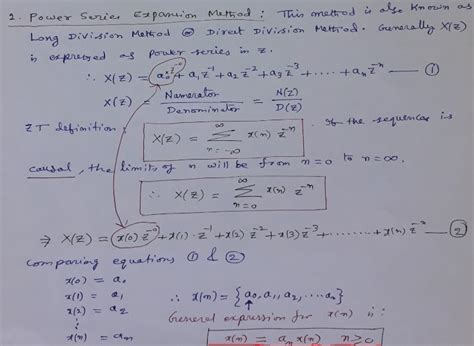 Inverse Z Transform Power Series Expansion Method Engineerstutor