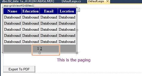 export gridview to pdf using itextsharp library