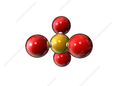 Silicon Dioxide Molecular Model Stock Image C028 6460 Science