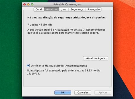 como atualizar o java no mac os x dicas e tutoriais techtudo