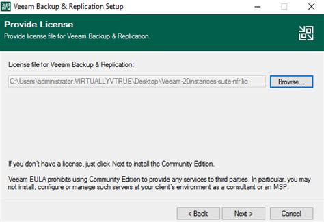 step by step installing veeam backup and replication virtuallyvtrue