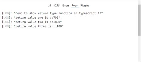 typescript function return type learn how does function return type work