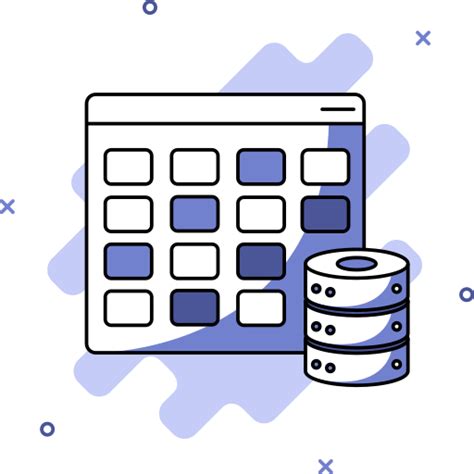 Table Data Generic Rounded Shapes Icon
