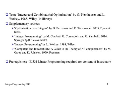 ie 631 integer programming ppt download