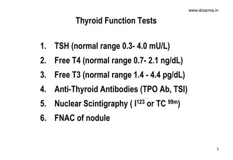 Ppt Thyroid Function Tests Powerpoint Presentation Free Download
