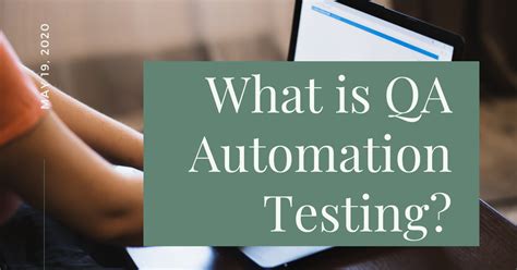 what is qa automation testing