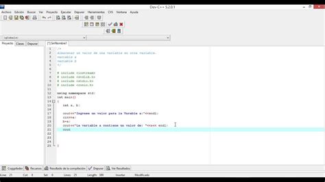 tema 2 1 dev c almacenar valores de una variables en otra variable