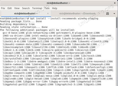 how to install wine staging on debian 10 buster linux tutorials