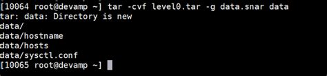 create incremental backup in linux using tar geeksforgeeks