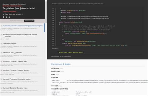 target class [hash] does not exist · issue 313 · laravel backpack
