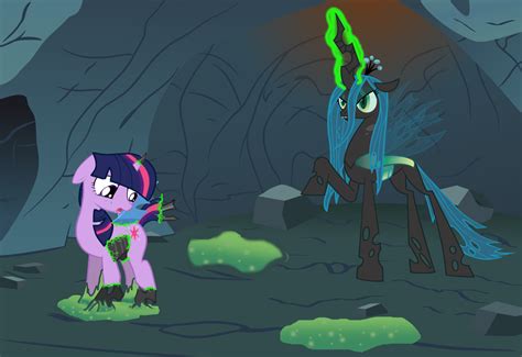 100870 semi grimdark artist twilight the nerd queen chrysalis