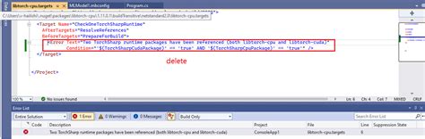sentence similarity project debug failed with error two torchsharp