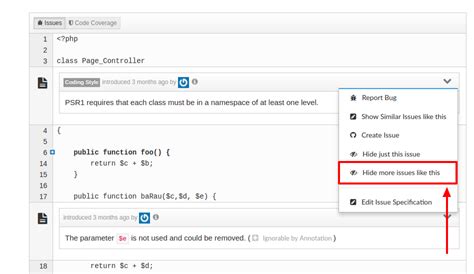 ignoring false positives disabling some checks documentation