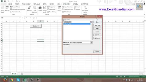 how to assign a macro on a button and assign a keyboard