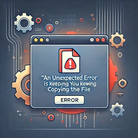 Fixing The “an Unexpected Error Is Keeping You From Copying The File