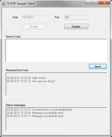 sample client
