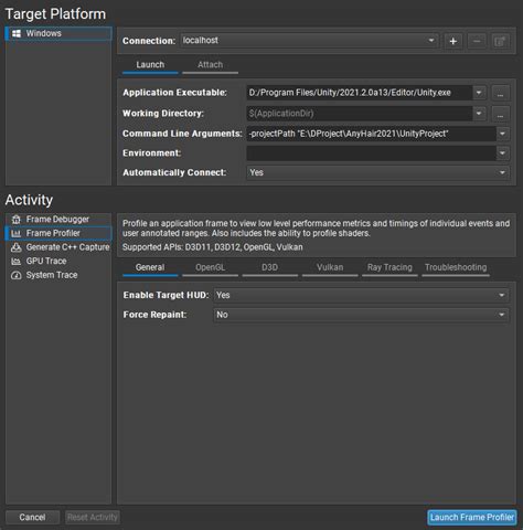 unity and nsight graphics gpu profiling workflow diary s blog