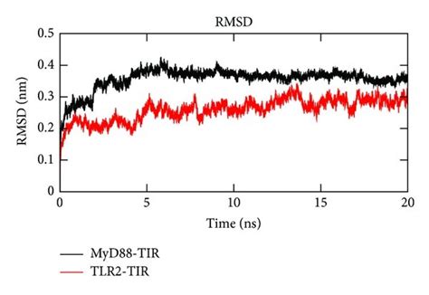 Root Mean Square Deviation Rmsd Analysis Rmsd Of A Tlr2 Ecd Up To