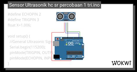 sensor ultrasonik hc sr percobaan 1 o wokwi esp32 stm32