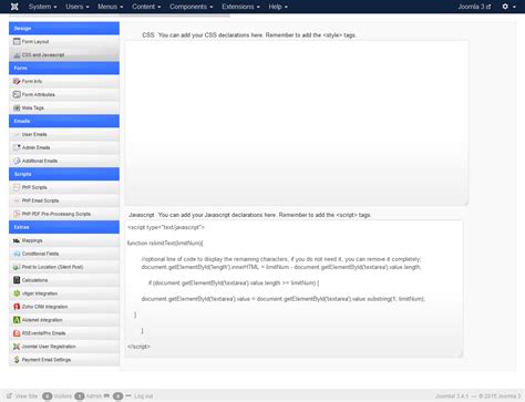 rsform pro limit the number of characters in a text field