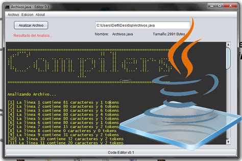code tips simple editor java file analizer