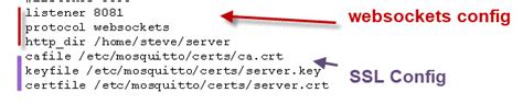 using mqtt over websockets with mosquitto
