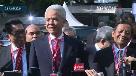 Ganjar Apapun Hasilnya Saya Dengan Pak Mahfud Taat Konstitusi