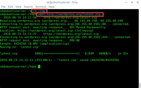 install wordpress 4 6 in ubuntu 16 04 with lamp stack [updated] ostechnix