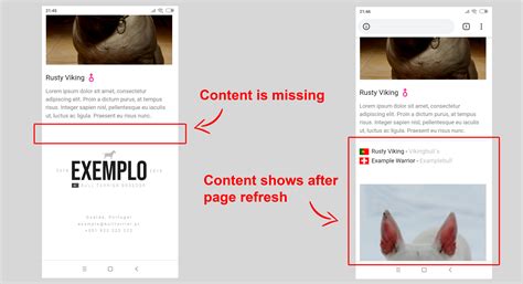 javascript part of content only shows after page refresh stack overflow