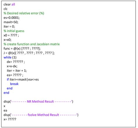 newton raphson method matlab slidesharedocs
