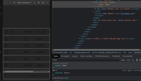 [datagrid] Datagrid Horizontal Scrollbar Doesnt Show Using Vite Js