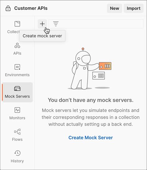 create mock server using postman