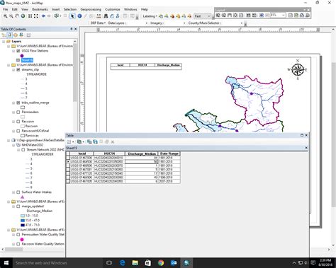 arcgis desktop placing a table in layout view in arcmap 10 5