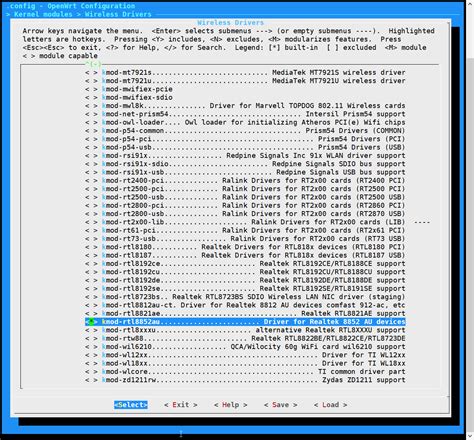 add rtl8852au driver to kernel module but ignored when building for