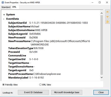 powershell script to filter events using an xpath query