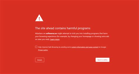 how to fix the site ahead contains malware error
